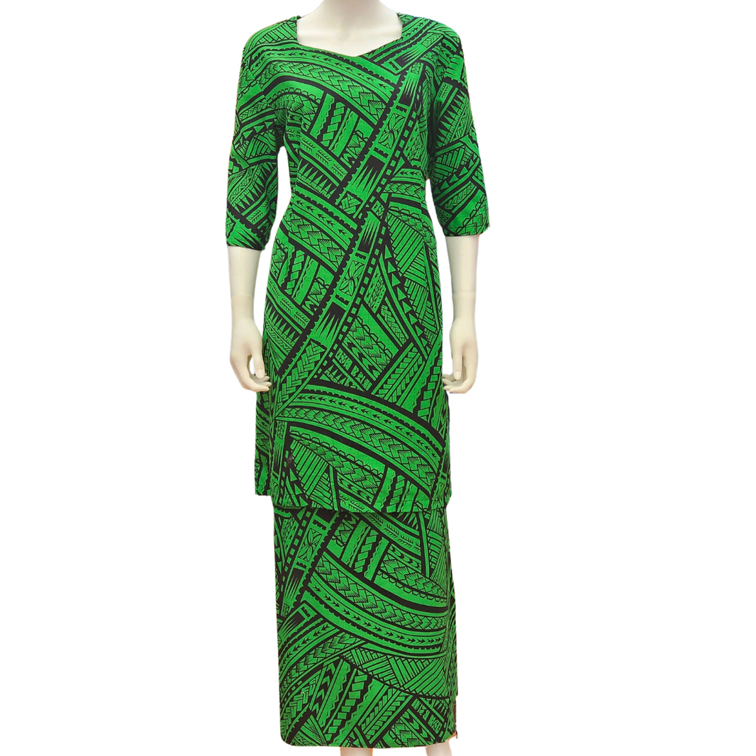 Women's Puletasi, Sulu Jaba, Kalavata, Matching Island Sets – The Fiji ...