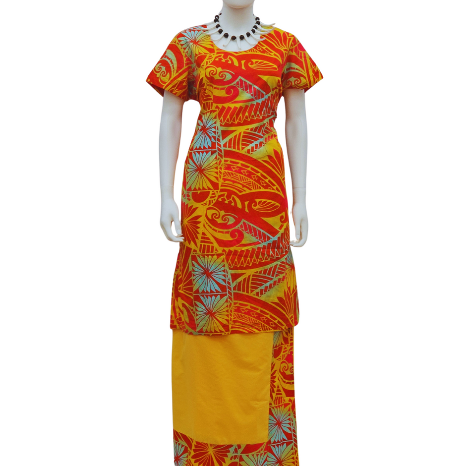 Women's Puletasi, Sulu Jaba, Kalavata, Matching Island Sets – The Fiji ...