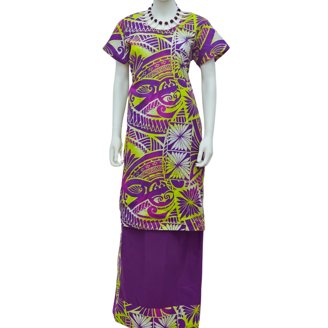 Women's Puletasi, Sulu Jaba, Kalavata, Matching Island Sets – The Fiji ...